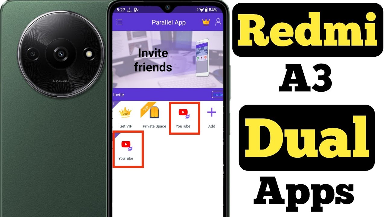 How to create dual apps in Redmi A3 || Redmi A3 me dual apps kaise ...