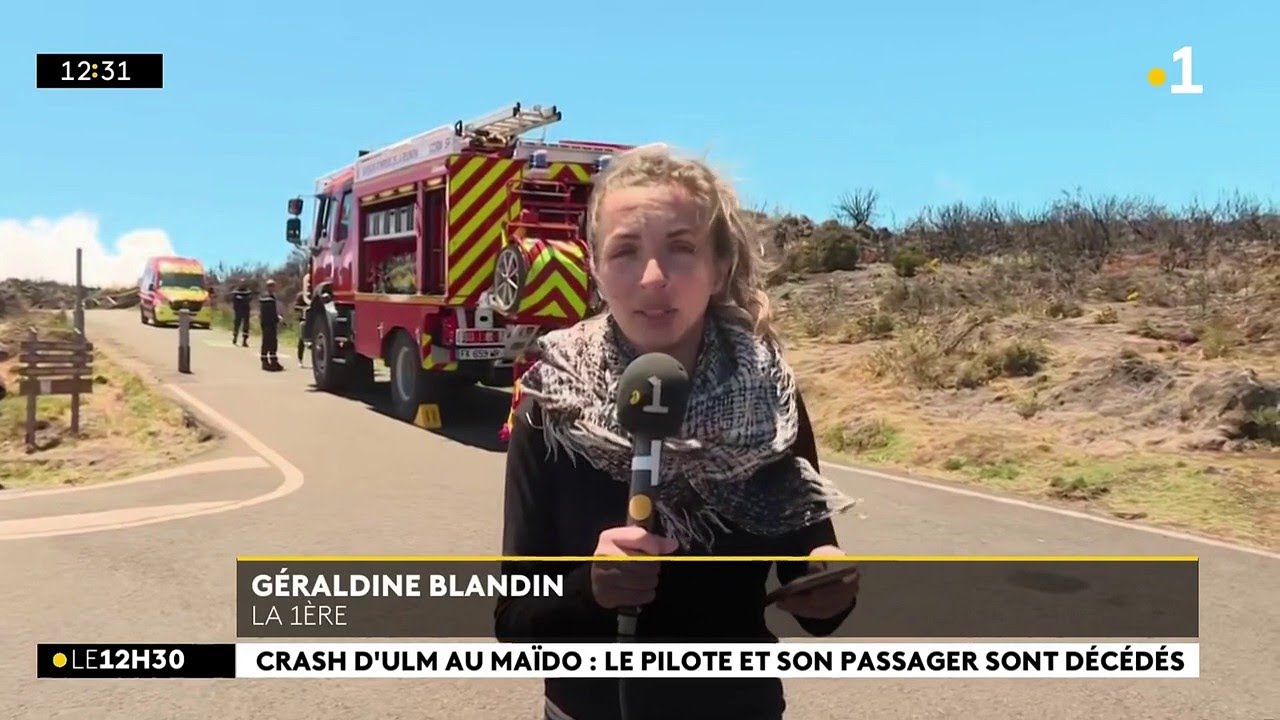 Crash d'ULM : Géraldine Blandin, en direct de Maïdo - YouTube