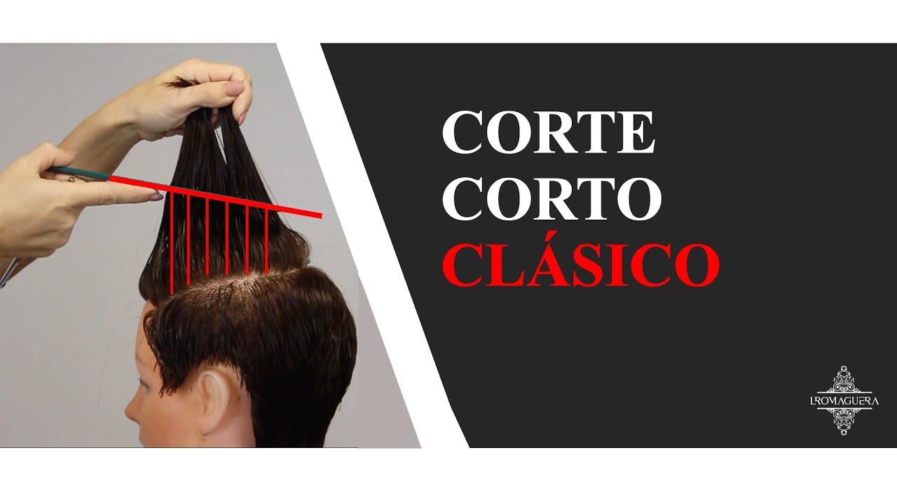 Corte clásico corto a 90º paso a paso - YouTube