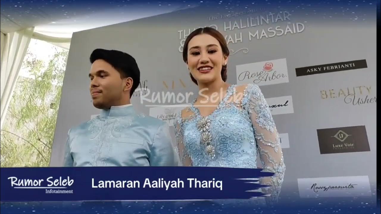 Lamaran Aaliyah Massaid & Thariq Halilintar Penuh Tangis Haru - YouTube