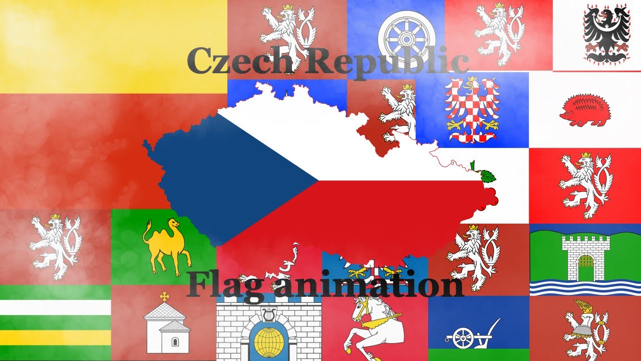 Czech regions flag animation - YouTube