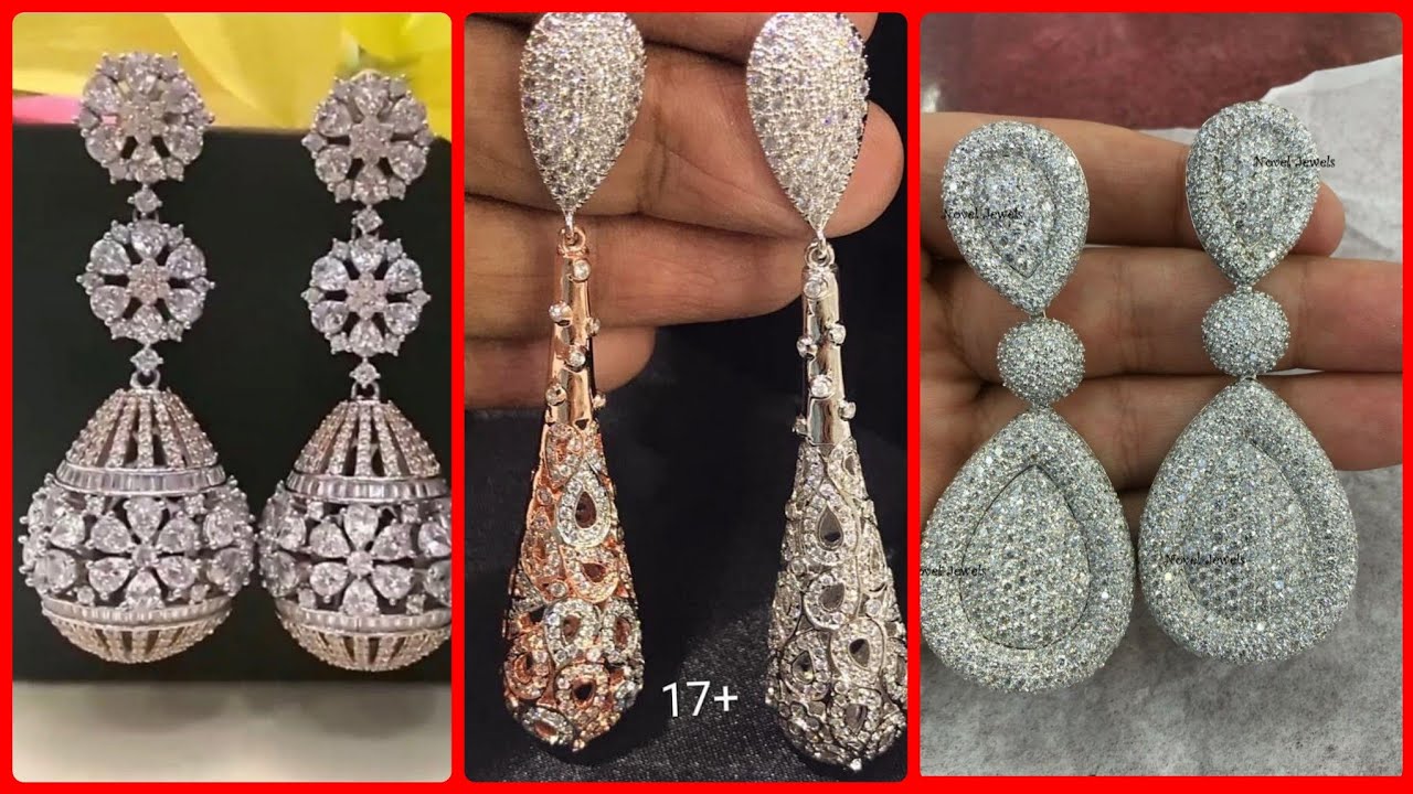 Very Stylish And Classy Diamond earrings Designs Collection For Women ...
