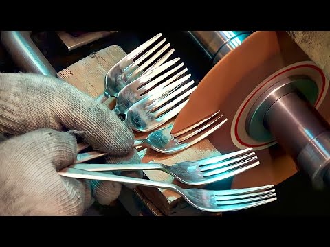 देखिए फैक्टरी में नूडल्स खाने वाली चम्मच को कैसे बनाया जाता हैं Fork ...