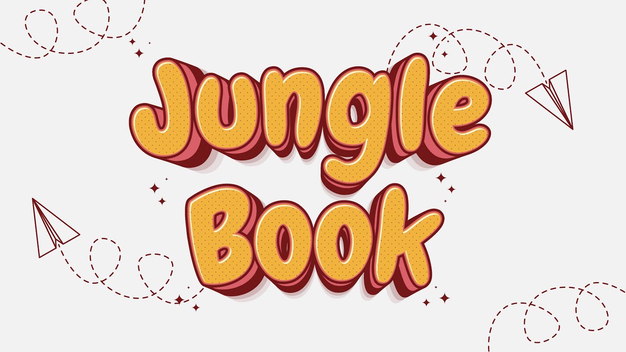 HOW TO CREATE 3D CARTOON JUNGLE BOOK VECTOR TEXT EFFECT | ADOBE ...