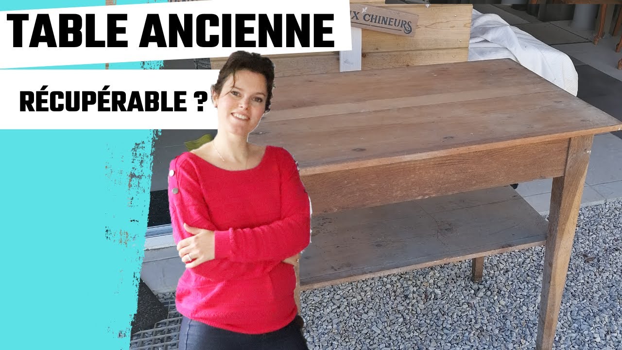 Je RELOOKE une TABLE en BOIS achetée 5€ ! - YouTube