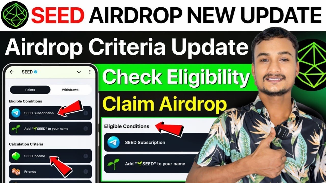 Seed Airdrop New Update | Seed Airdrop Criteria Update | Seed Airdrop ...