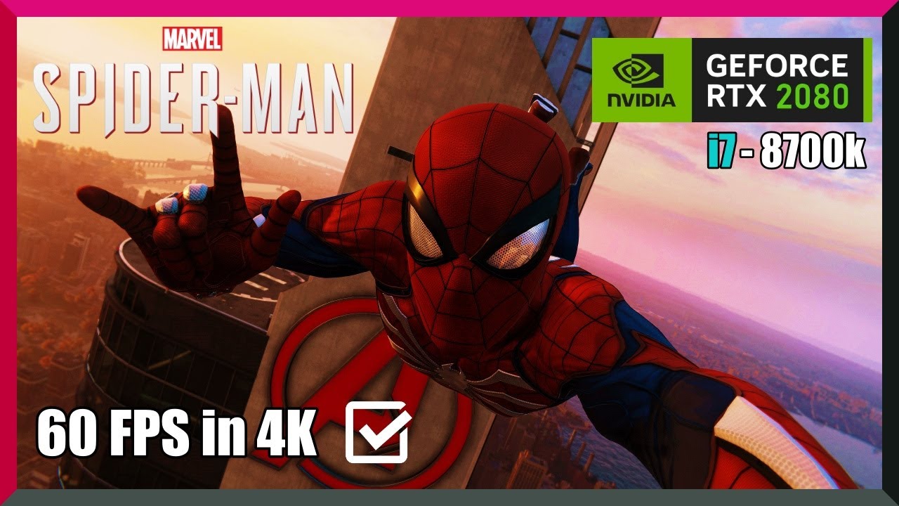 Spiderman Remastered in RTX 2080 + I7 8700k - 1080p / 1440p / 4k - YouTube