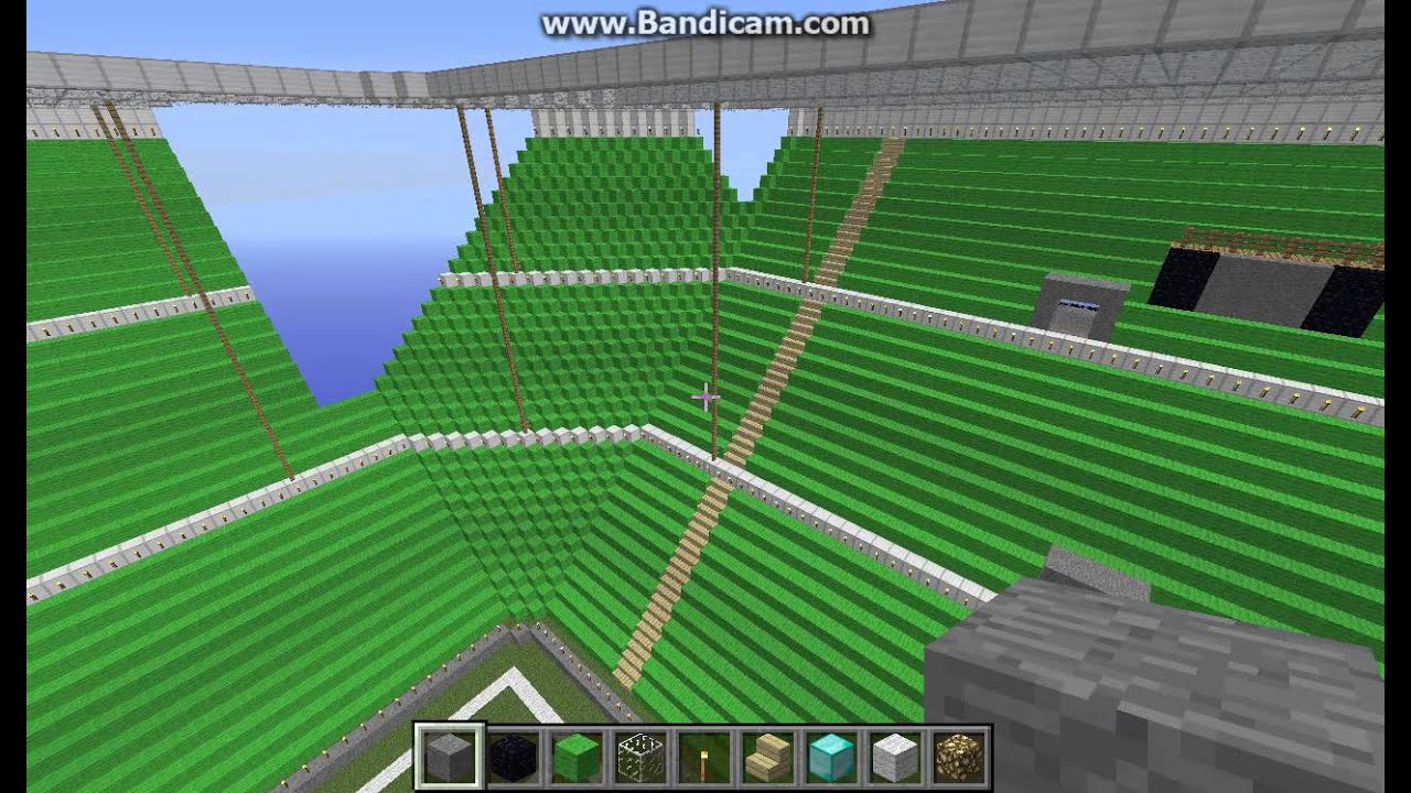 my minecraft rugby stadium - creeperton - YouTube