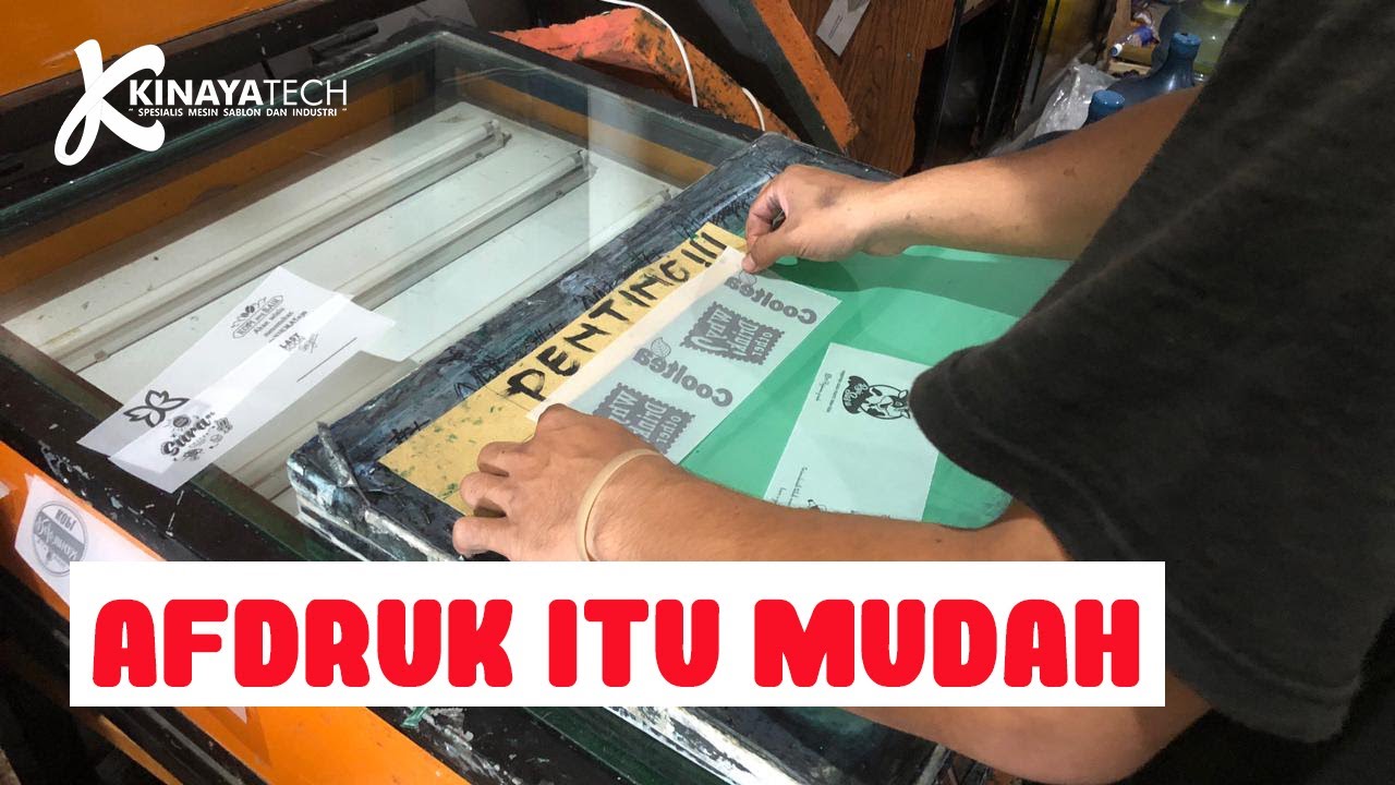 AFDRUK SCREEN LEBIH MUDAH DENGAN MESIN INI!! - YouTube
