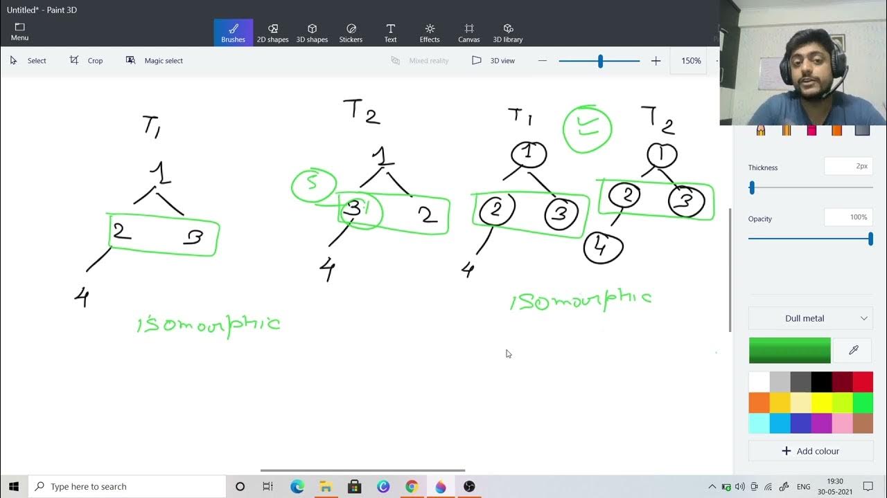 Problem 7 | Trees | Check Tree is isomorphic or not - YouTube