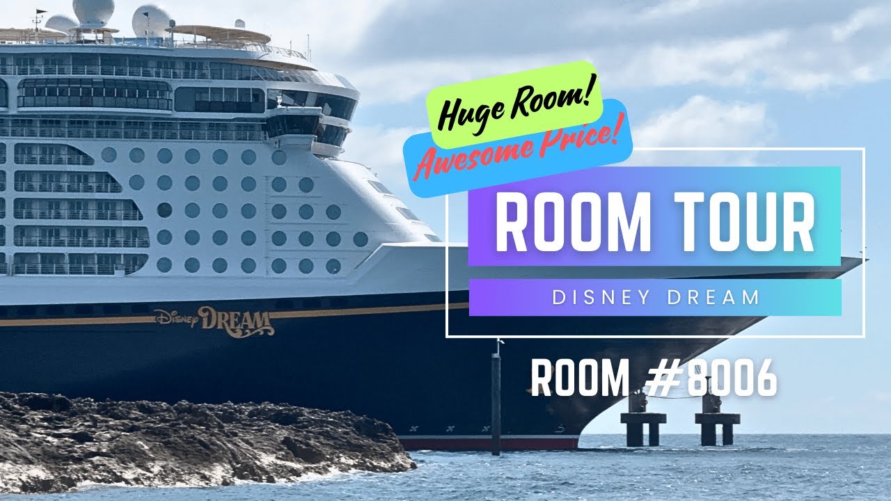 Huge Room! 😳 | Disney Dream Room Tour 🚢 | Ocean View 🌊 | Cabin 8006 ...