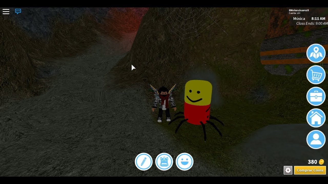 La misteriosa araña noob de Robloxian Highschool (ROBLOX) - YouTube