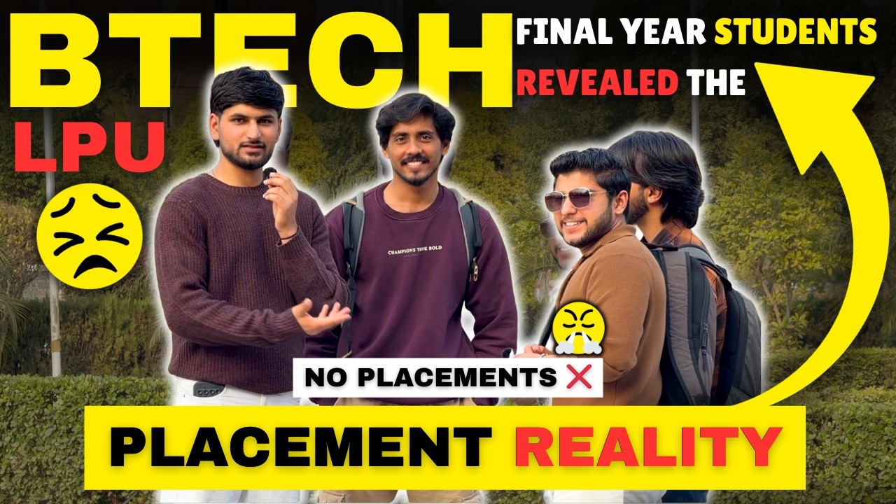 LPU Placement Reality 🔥 BTech CSE Packages & Review #lpunest - YouTube
