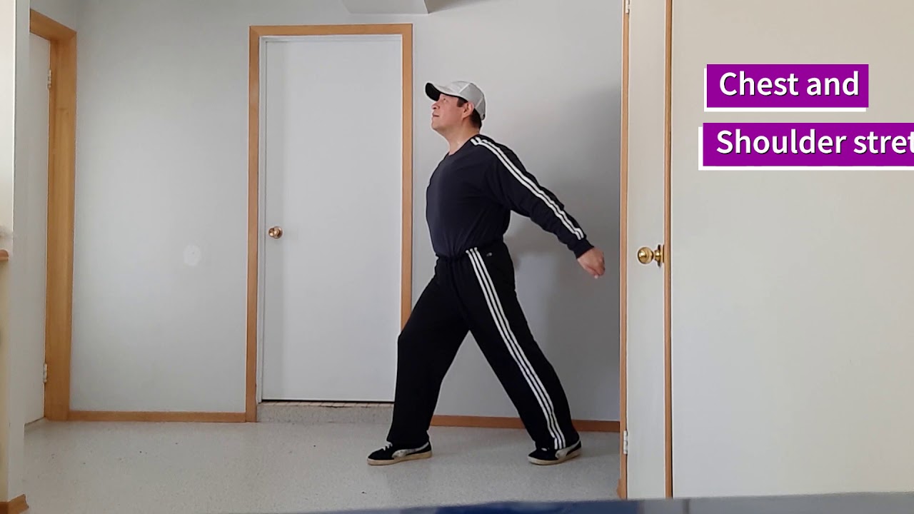 Chest and Shoulder Stretch - YouTube