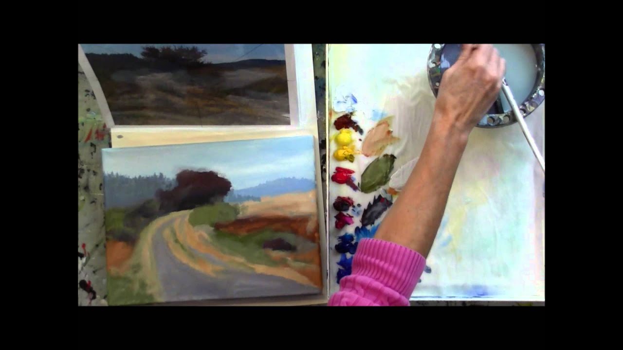 "The Red Tree" Part 4 - Beginning Step by Step Acrylic Country Road ...