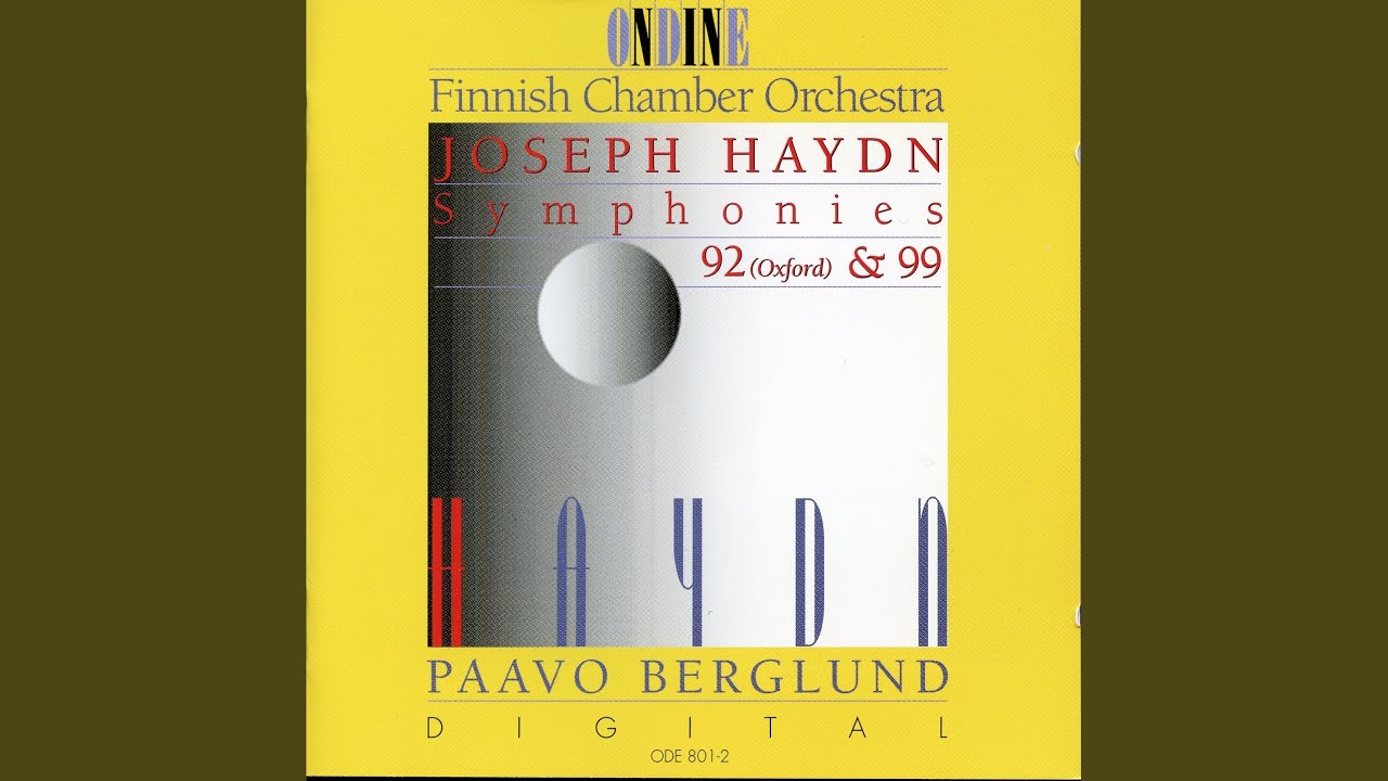 Symphony No. 92 in G Major, Hob.I:92, "Oxford": I. Adagio - Allegro ...