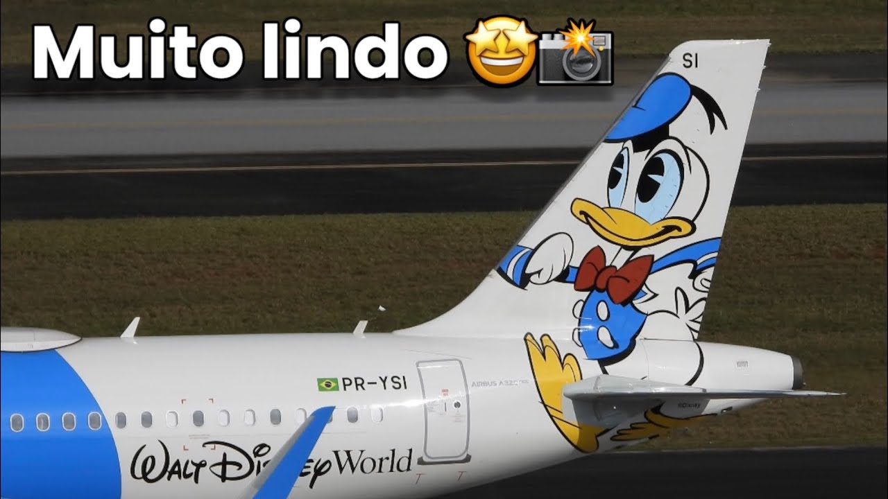 Azul a320 neo do pato donaldo lindo 🤩 (Walt disney world) - YouTube