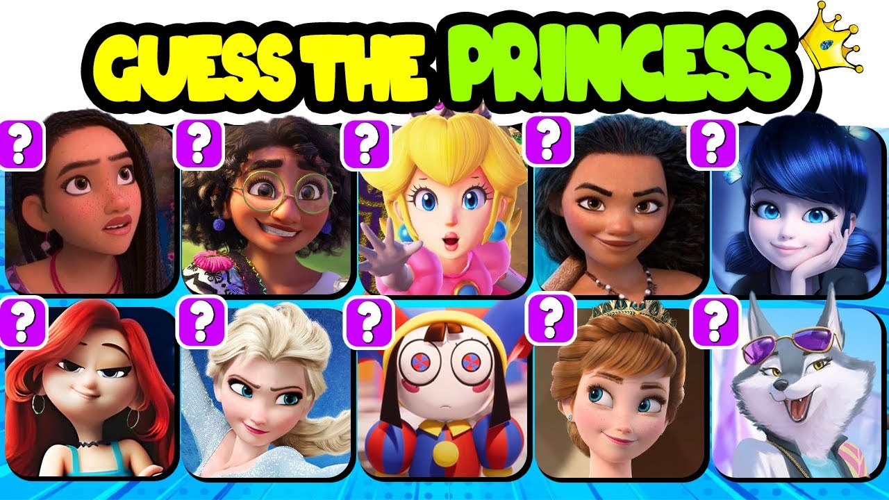 GUESS THE PRINCESS BY THEIR SONG 🎤🎙️🎶| Disney Song Quiz Challenge ...