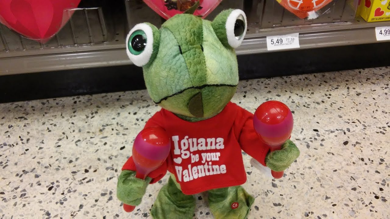 Dancing Iguana with Maracas | Gemmy Valentines 2018 - YouTube