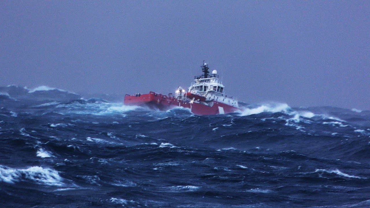 DRAMATIC FOOTAGE SHIP IN STORM. (The Unseen Key Workers) - YouTube