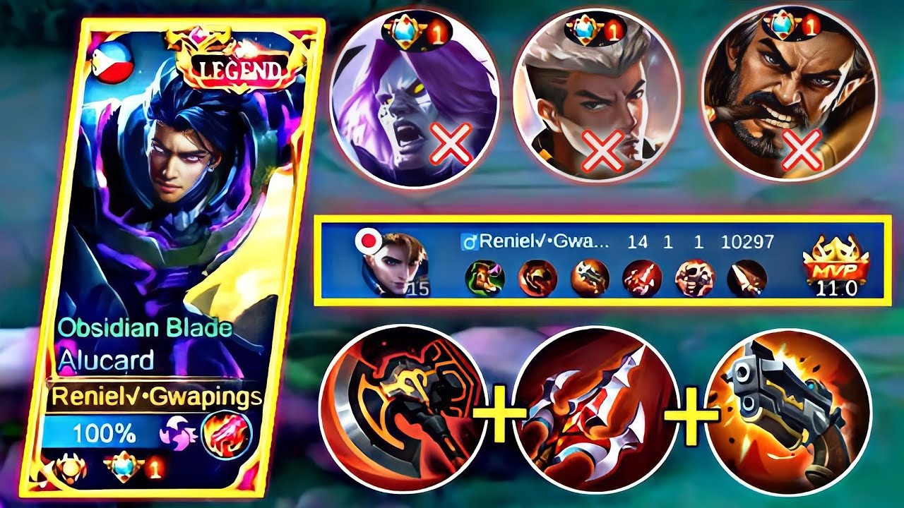 ALUCARD FULL DAMAGE BUILD | 2022 BEST BUILD TO COUNTER PRO ROGER ...