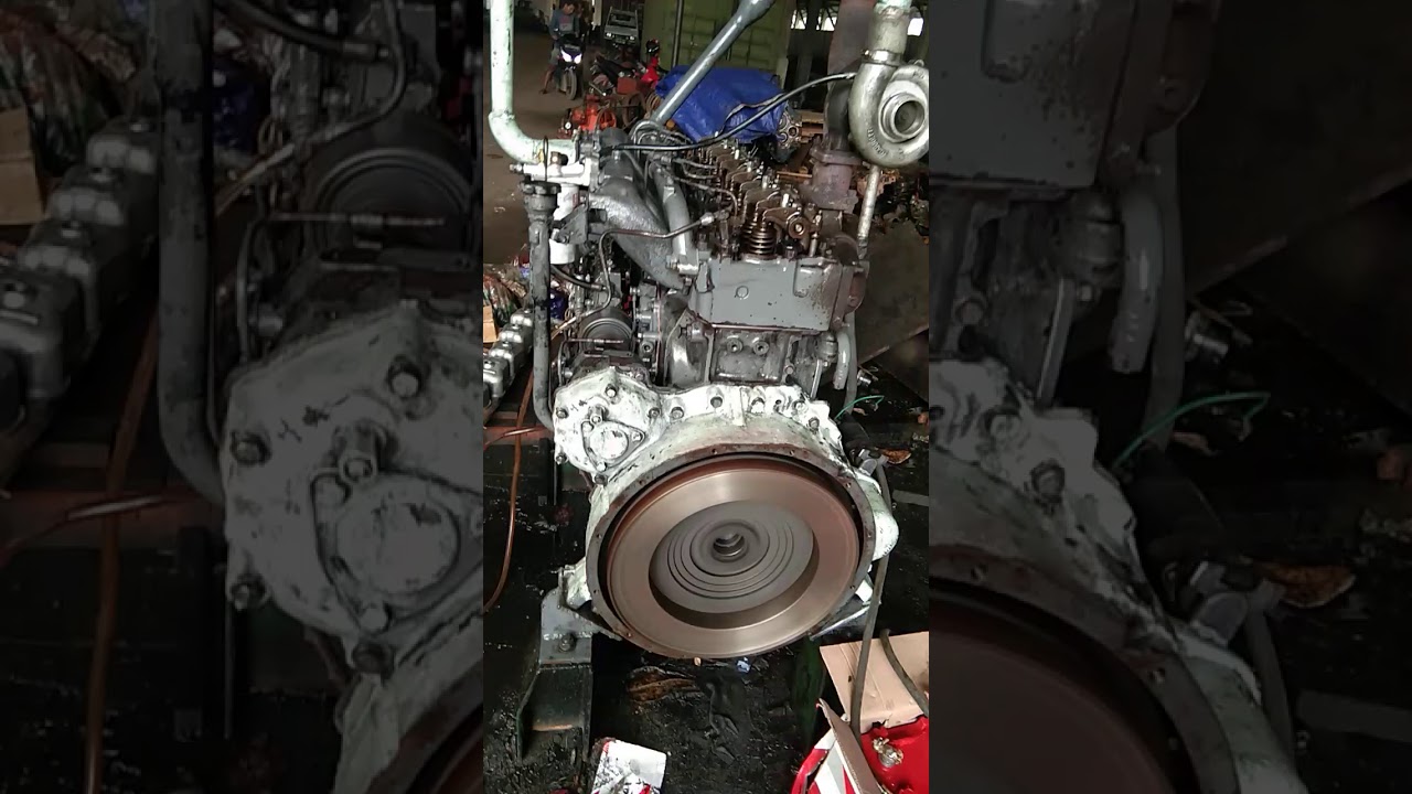 Mesin mitsubishi 6D22 - YouTube