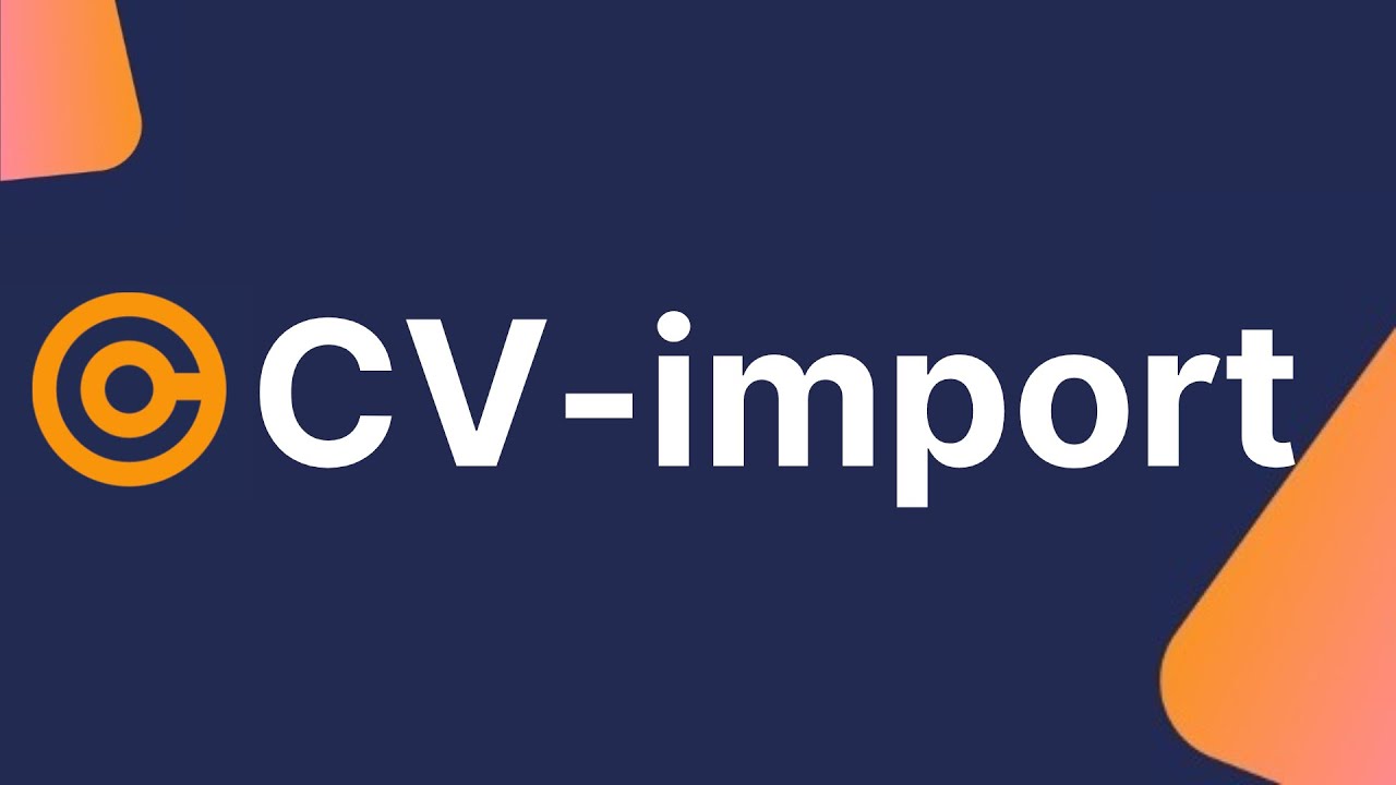 CV Import tool - YouTube
