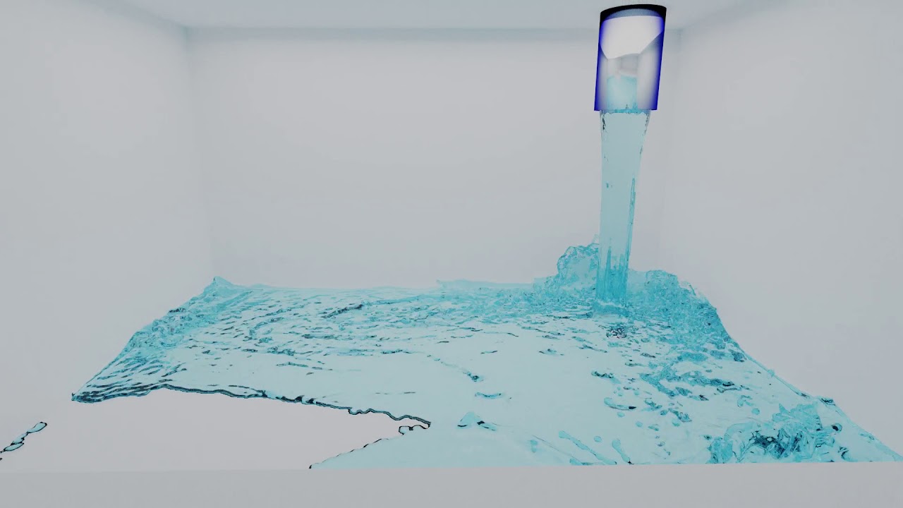 Water Simulation Test - Blender 3D - YouTube