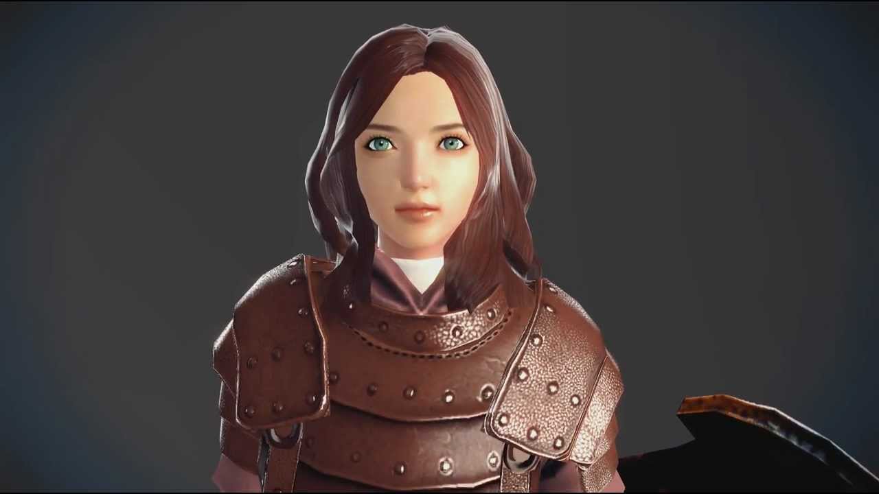 Vindictus - Fiona in Studded leather Armor Set - YouTube