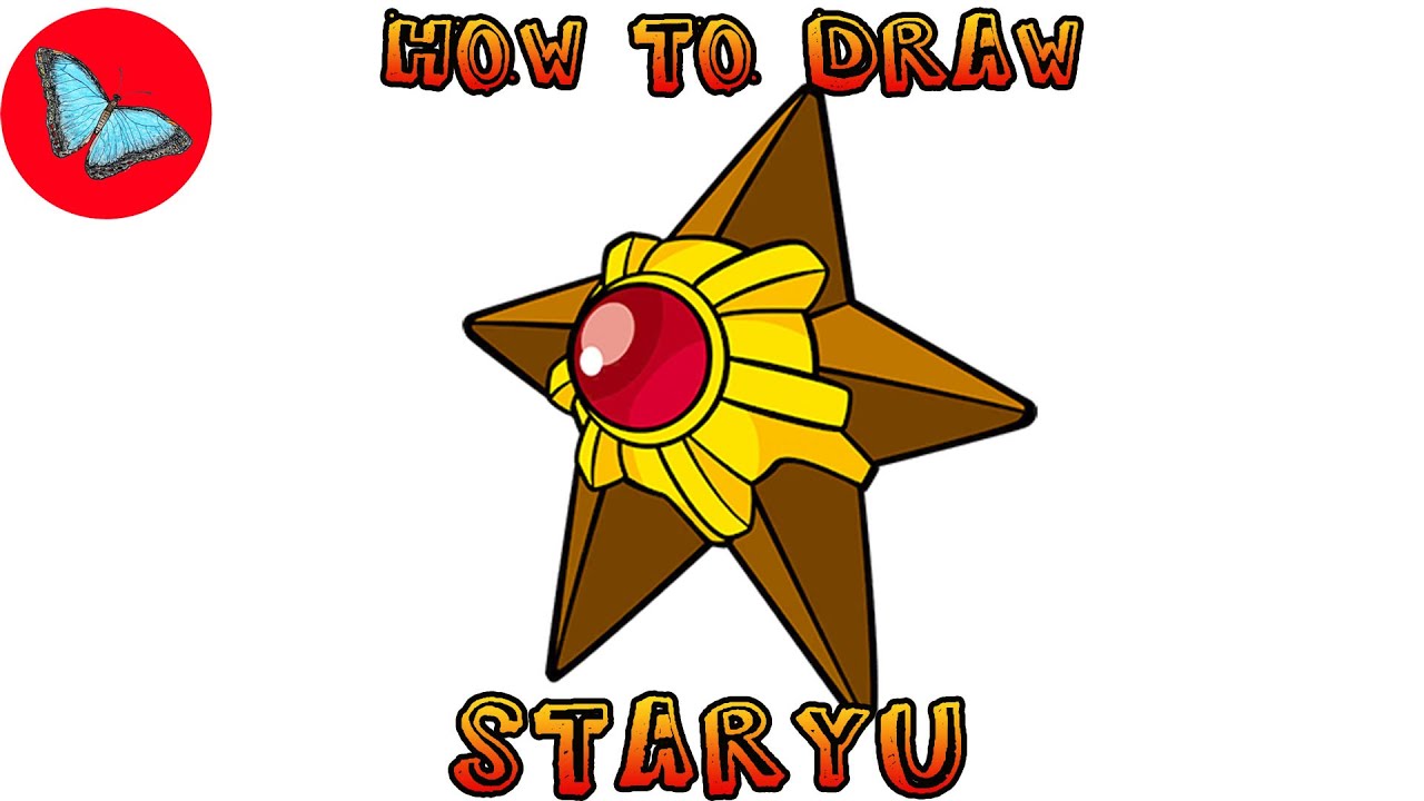 How To Draw Pokemon - Staryu | Drawing Animals - YouTube