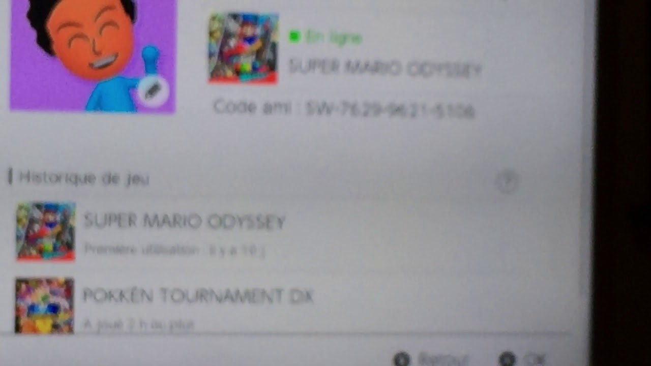 Mon code ami sur la switch - YouTube