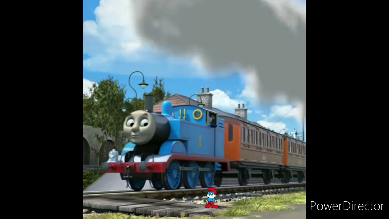 Thomas the Tank Engine meets Papa Smurf - YouTube