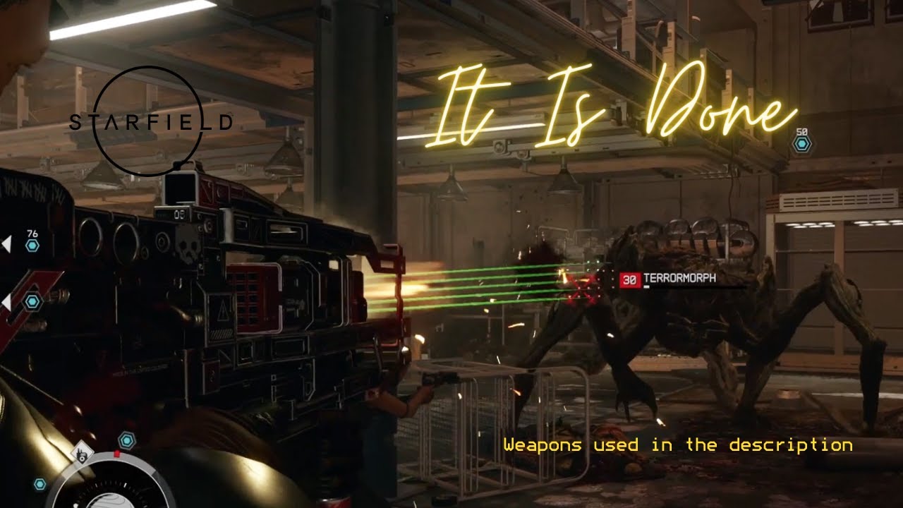 Starfield Fight Scenes including Terrormorph #shorts - YouTube