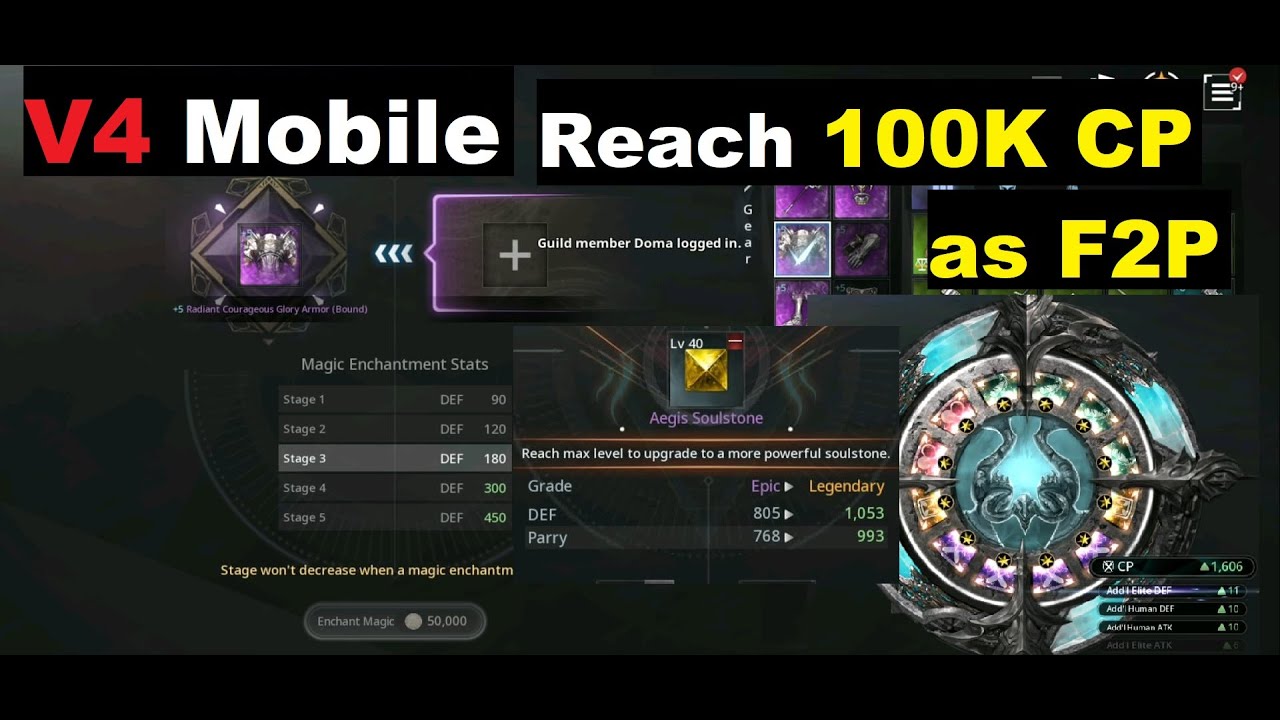 V4 Mobile How to Reach 100K CP as F2P! - YouTube