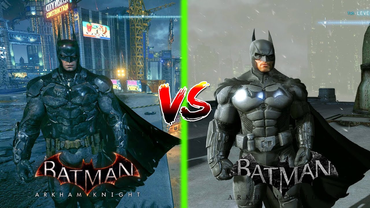 Batman: Arkham Knight Vs Batman: Arkham Origins Comparison Gameplay ...