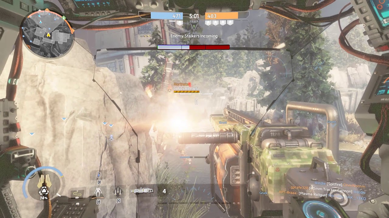 Pilot Eject Kills with Northstar's PR-01 Plasma Railgun |Titanfall 2 in ...
