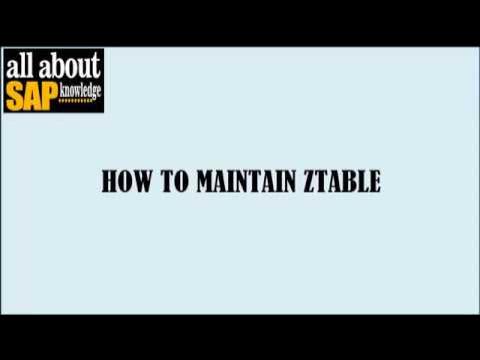 How To Maintain ZTable in SAP R/3 | Edit Custom Table in SAP R/3 - YouTube