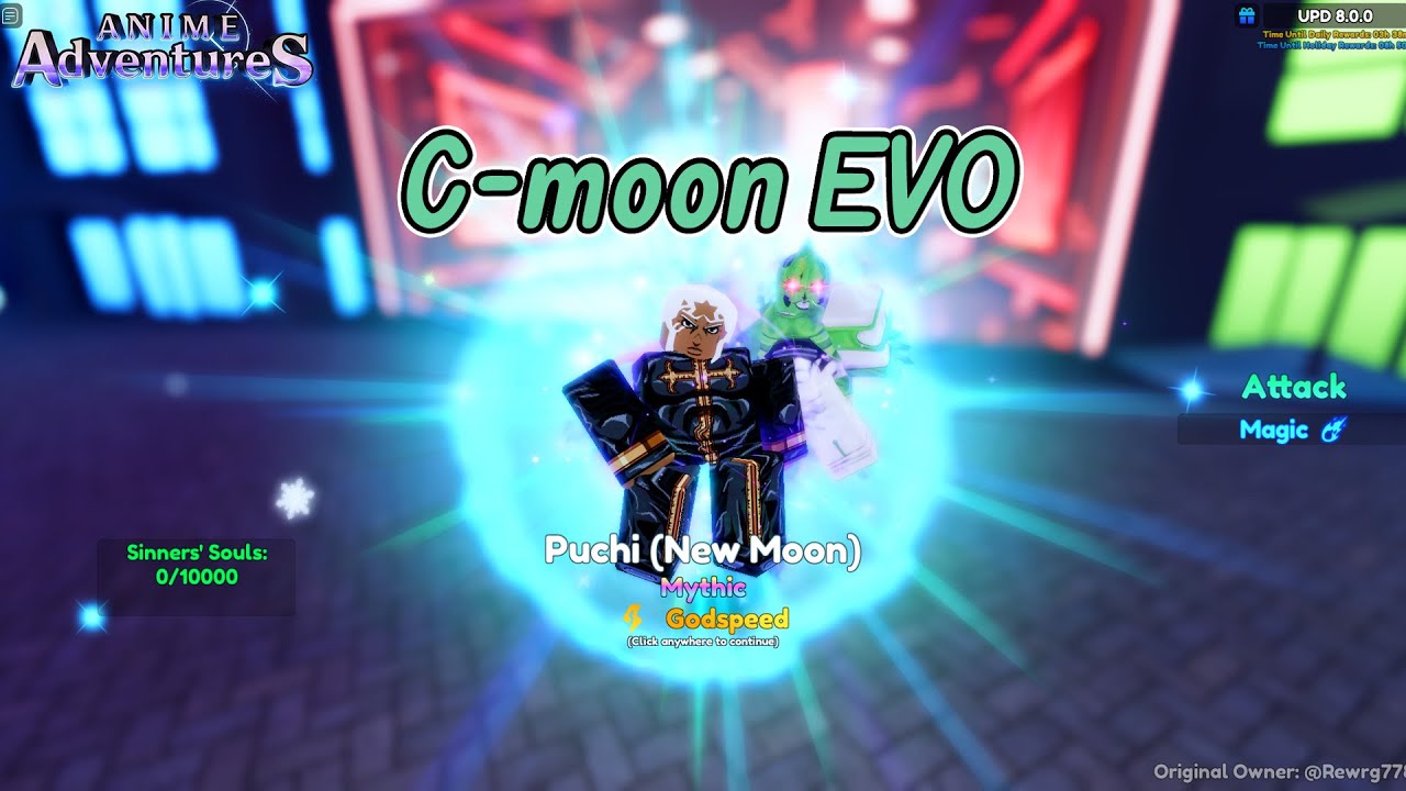 รีวิว" C-moon EVO "Lv.100 standเเรงโน้มถ่วง|[ UPD 8] Anime Adventures ...