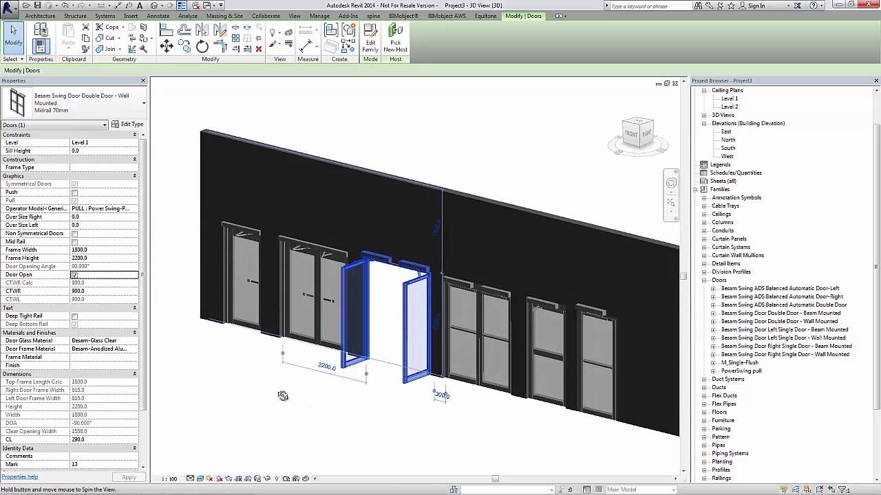 BIM tutorial for Revit - ASSA ABLOY swinger operators and ADS - YouTube