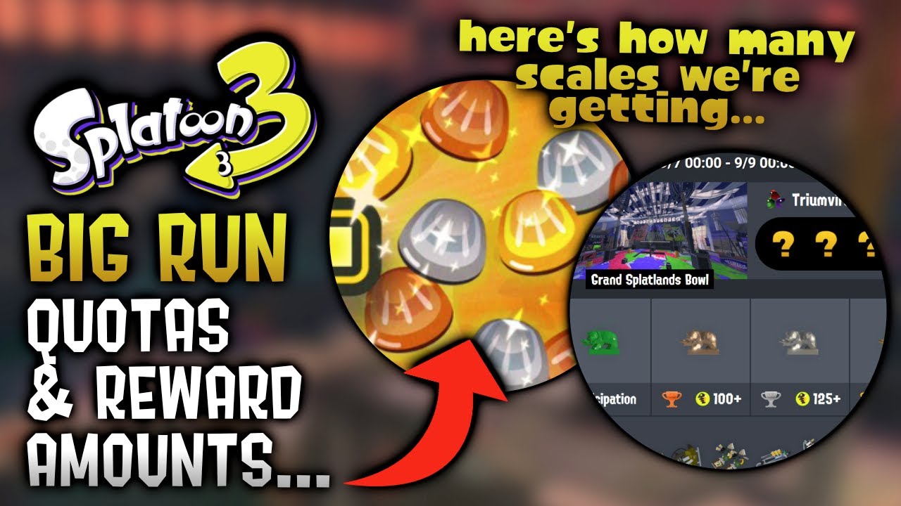 Grand Big Run REWARD Totals & Quotas Revealed - Splatoon 3 - YouTube