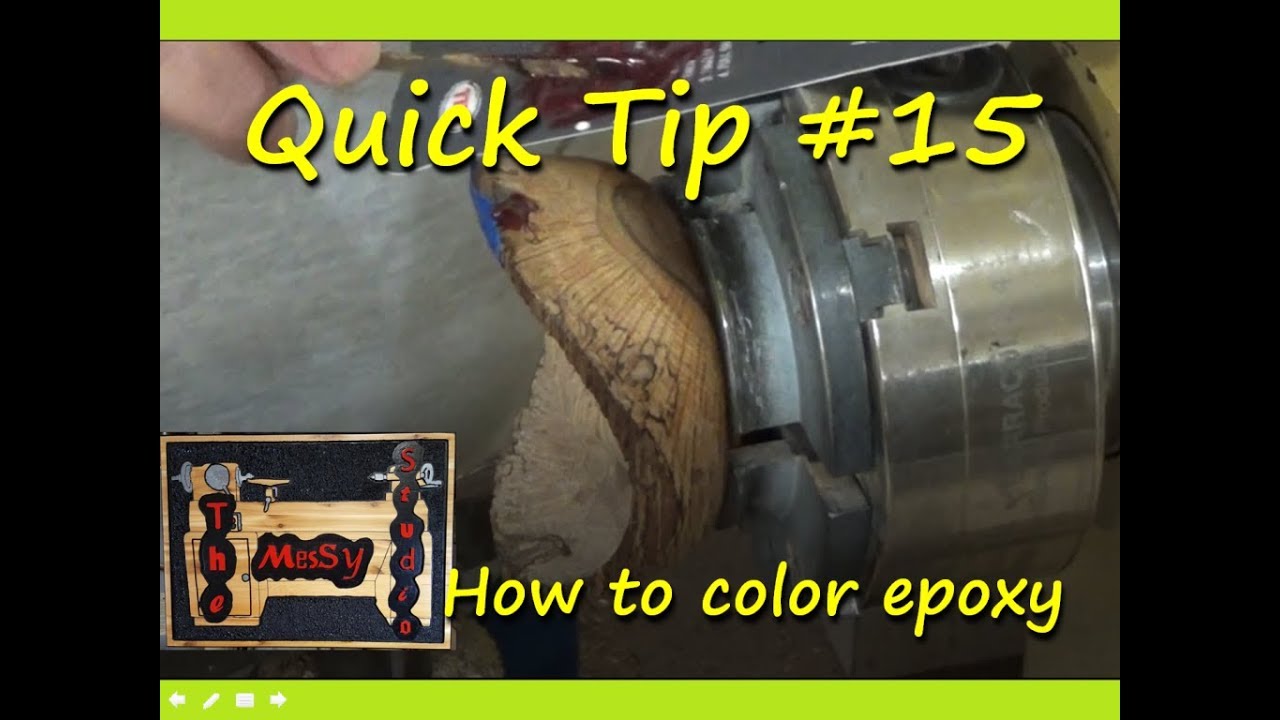 Quick Tip #15 - How to color epoxy - YouTube
