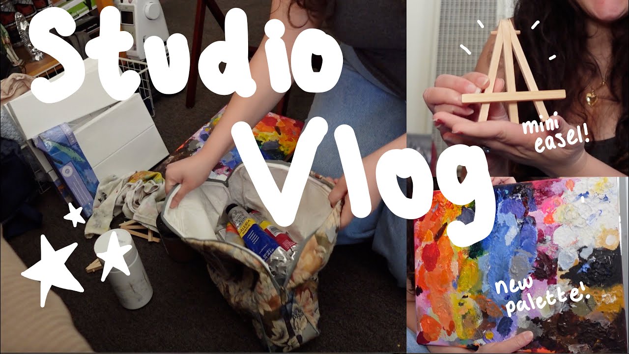 studio vlog 🌿 yap session, art block, shop fears and expectations - YouTube