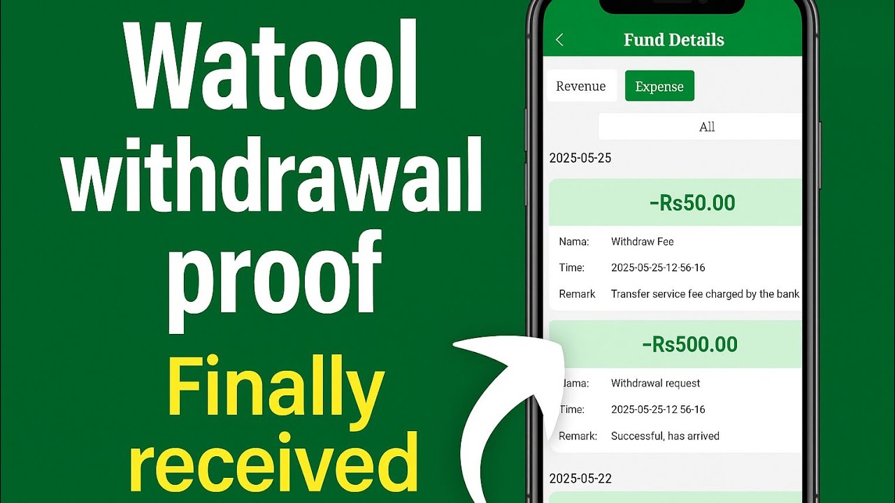 New Watool Withdrawal Received|Watool Withdrawal Proof|Watool New ...