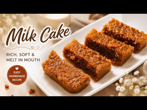 Perfect Milk Cake Recipe at Home | Halwai Style Milk Cake Sweet Recipe | Punjabi Delight