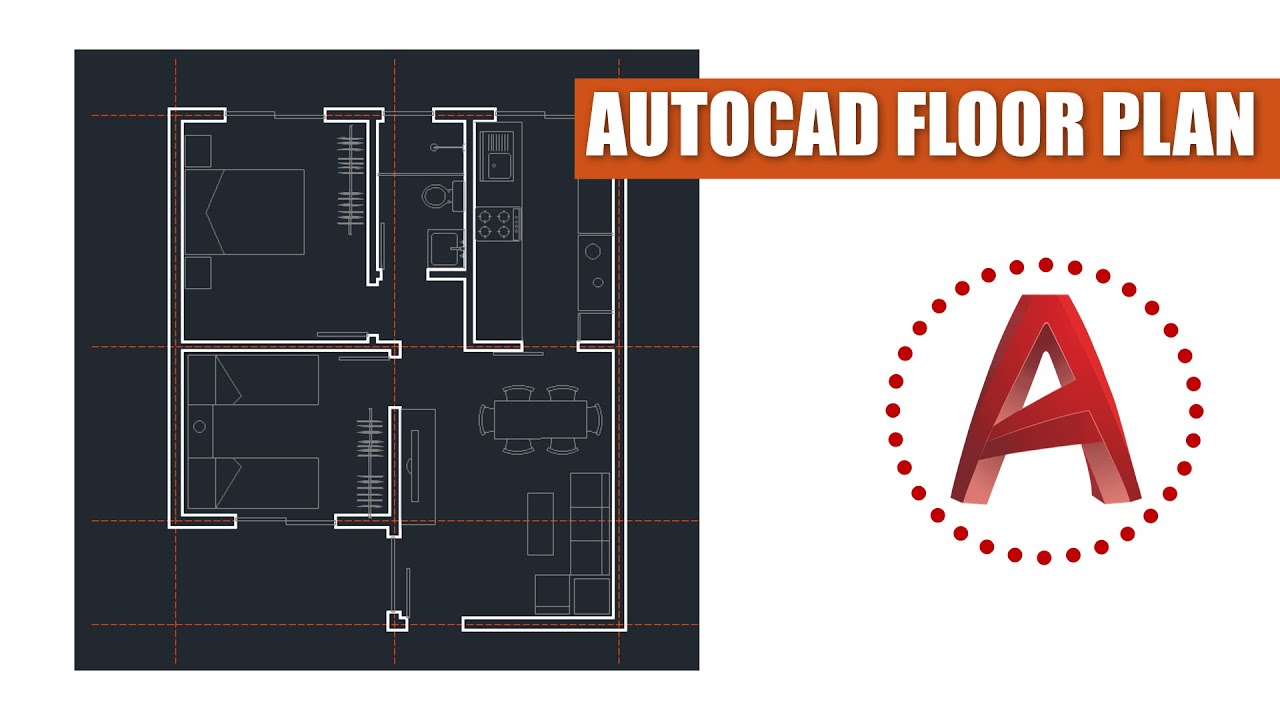 How to make simple house plan in AutoCAD 2BR4 - YouTube