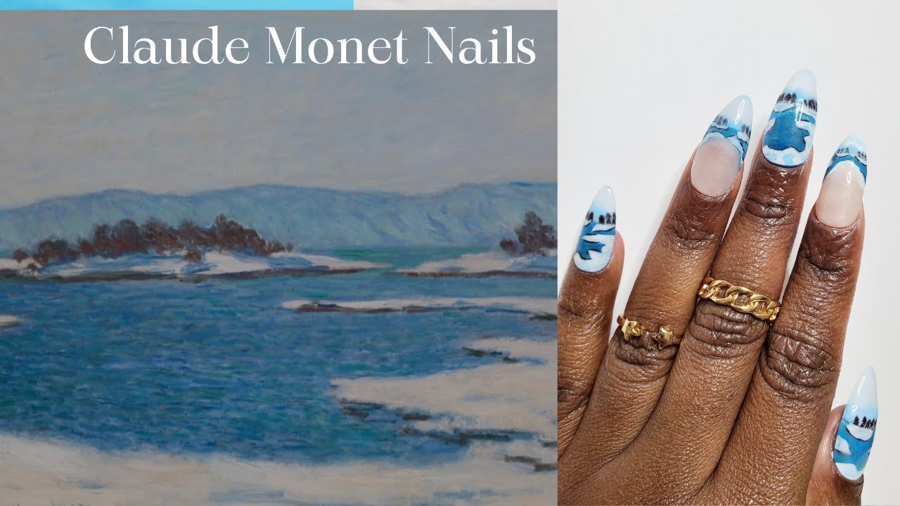 Watch Me Work: Claude Monet Inspired Nails | Nail Art Tutorial - YouTube