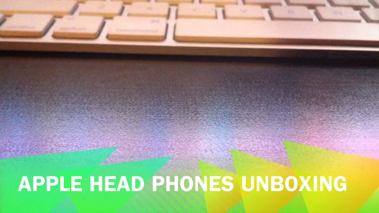 Apple Head Phones Unboxing - YouTube