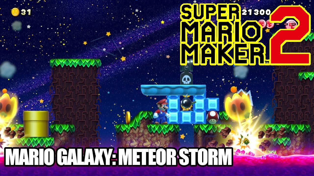 Super Mario Maker 2 - Course World | Mario Galaxy: Meteor Storm ...