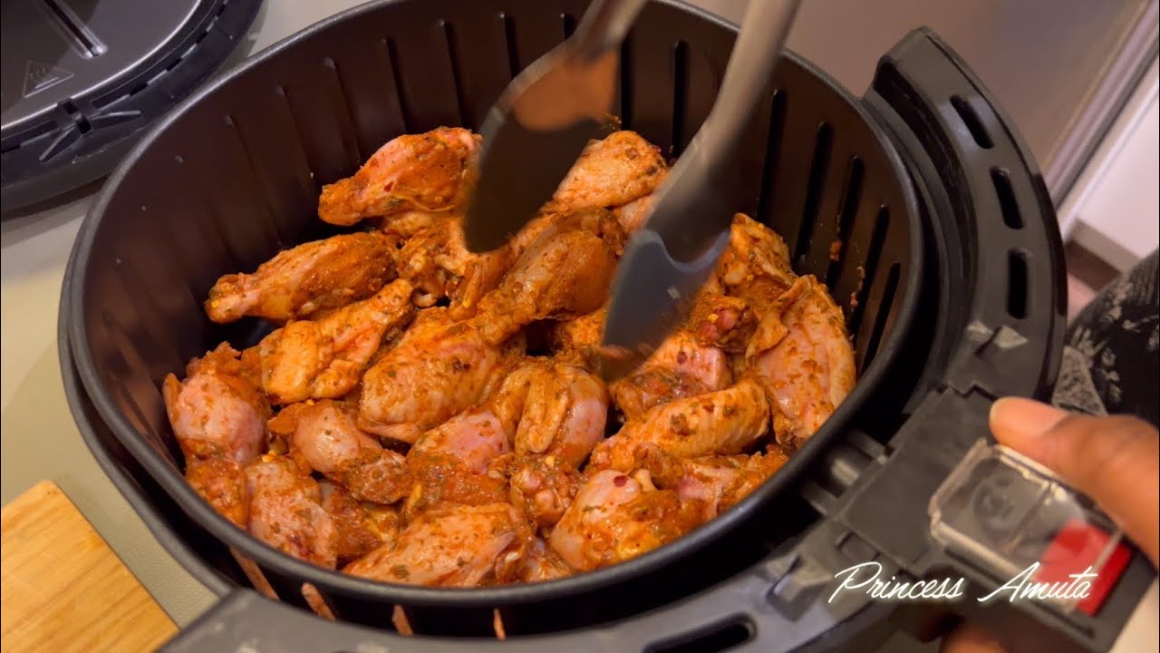 THE BEST CRISPIEST AIR FRYER CHICKEN WING EVER| Princess Amuta| TERRI ...