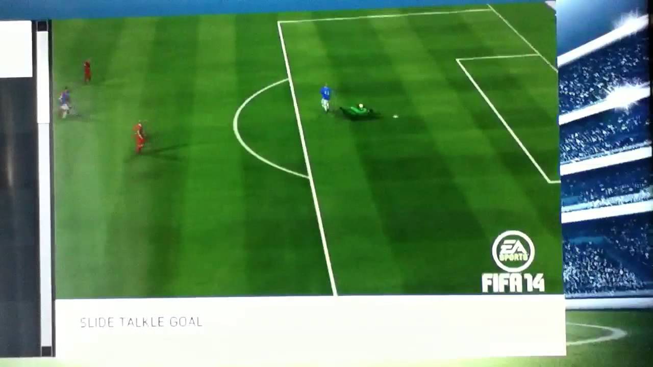 Slide tackle goal FIFA 14 - YouTube